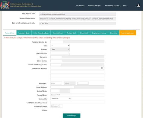 Psc Online Job Application Form 7 Asheshs Perso Blog