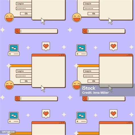 증기파 스타일의 소셜 미디어를위한 게시물 또는 스토리 템플릿 세트 추상적 인 복고풍 80 년대 90 년대 미적 그루비 배경은 오래된 컴퓨터 사용자 인터페이스 향수 요소 및