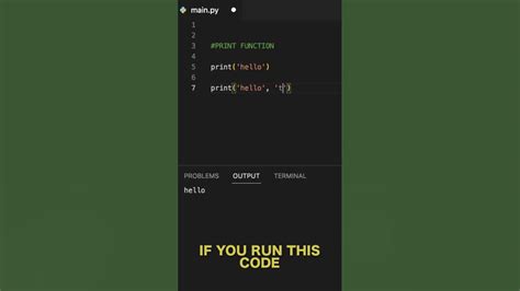 Print Function In Python Pythonprogramming Youtube