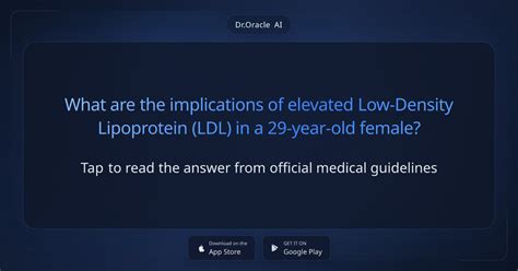 What Are The Implications Of Elevated Low Density Lipoprotein Ldl In