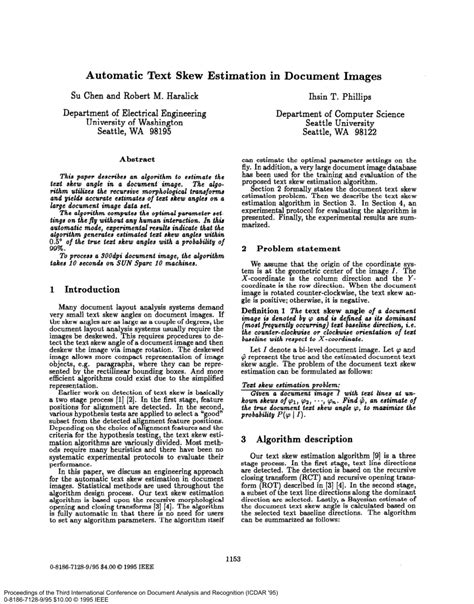 pdf automatic text skew estimation in document images