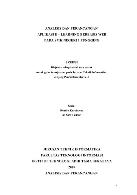 Contoh Skripsi Teknik Informatika Pdf Editor Intelas