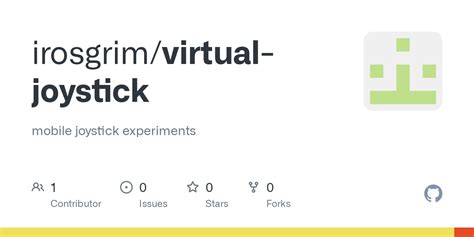 Github Irosgrim Virtual Joystick Mobile Joystick Experiments