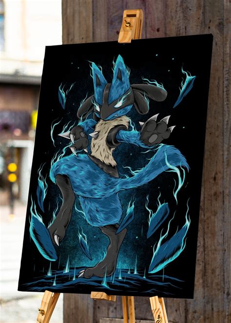 Lucario Pokemon Illustration Posters And Prints By Bulukumis Printler