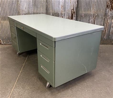 Vintage Mid Century Desk Home Office Furniture Desk With Drawers