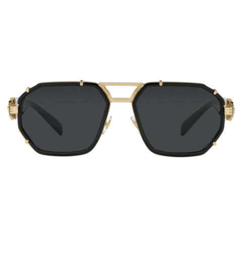 Versace Squared Metal Sunglasses Optika Zeiss