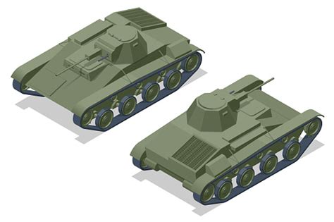 아이소 메트릭 탱크 소련 경전차 T60 강력한 화력으로 최전선 전투를 위해 설계된 장갑 전투 차량 3차원 형태에 대한 스톡 벡터 아트 및 기타 이미지 Istock