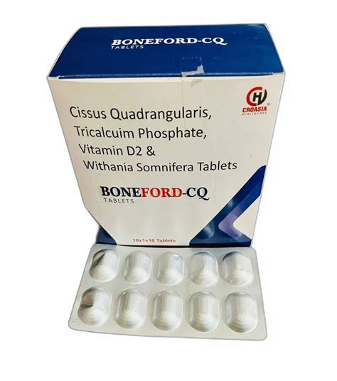 Cissus Quadrangularis Boneford Cq Tablet Packaging Type Box