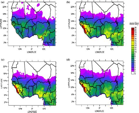 Spatial Distribution Of Precipitation Over West Africa During Download Scientific Diagram