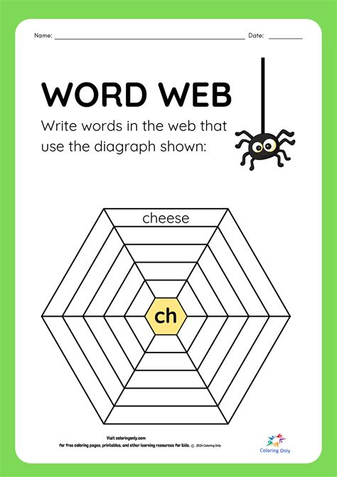 Word Web Free Printable Worksheet