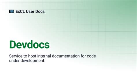 Devdocs Excl User Docs