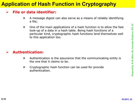 Network Security Cryptographic Hash Function Ppt Databases Computer Software And Applications