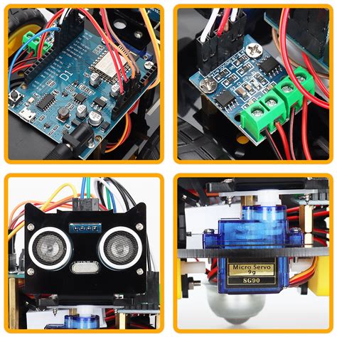 2wd Smart Automation Robot Car Kit For Esp8266 Esp12e D1 Wifi Board For Arduino Programming