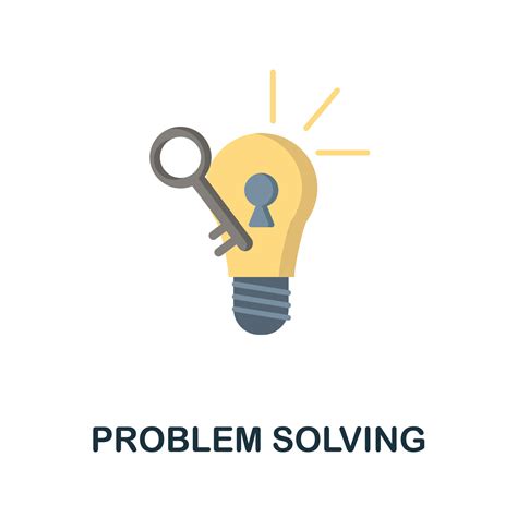Problem Solving Flat Icon Colored Sign From Machine Learning Collection Creative Problem