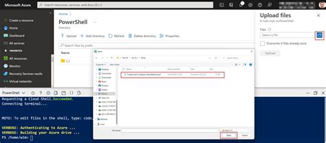 Upload And Run An Azure Powershell Script From Your Clouddrive In Azure