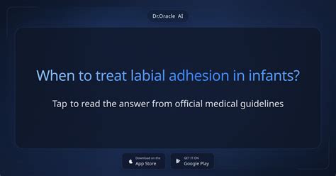 When To Treat Labial Adhesion In Infants