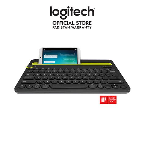 Logitech K480 Bluetooth Multi Device Keyboard For Computers Tablets And Smartphones Black