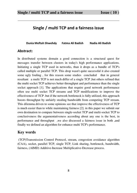 Single Multi Tcp And A Fairness Issuepdf Docdroid
