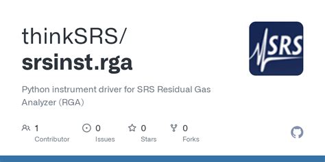 Github Thinksrssrsinstrga Python Instrument Driver For Srs Residual Gas Analyzer Rga