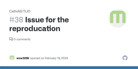 Issue For The Reproducation Issue CathIAS TLIO GitHub