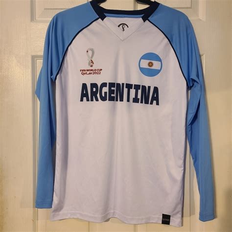 Fifa Shirts Argentina Qatar World Cup 222 Long Sleeve Jersey L