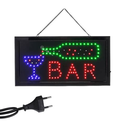 Placa Painel De Led Letreiro Bar Luminoso Led Pisca Bar V Le Paraiso Dos Eletr Nicos