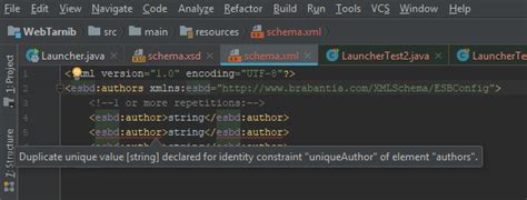 Xsd Xml Schema Unique Constraint Not Recognised In Intellij Stack Overflow