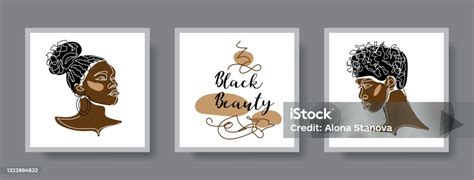 아프로 소녀 아프리카 여자 얼굴 라인 아트 벽 장식 유행하는 보헤미안 벽 아트 패션 프린트 포스터 스톡 벡터 플랫 일러스트레이션 선에 대한 스톡 벡터 아트 및 기타 이미지