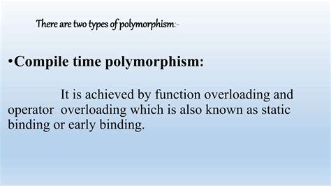 Polymorphism Ppt Ppt