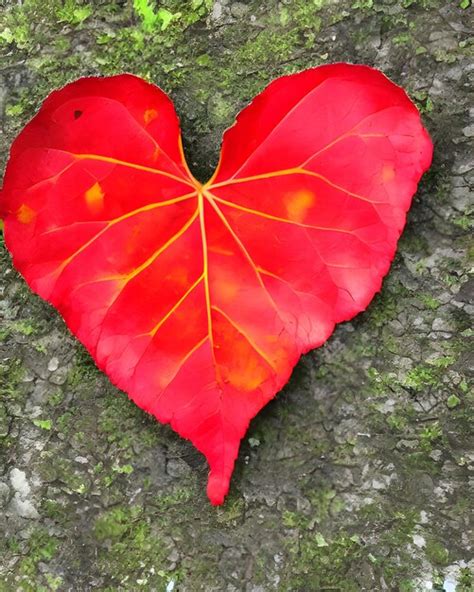 Premium Photo Red Leaf