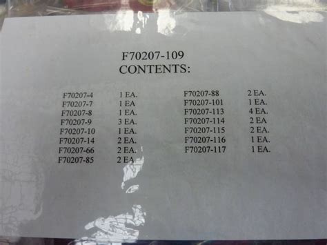 Rigging Kit F70207 109 Aircraft Tool Hire Ltd