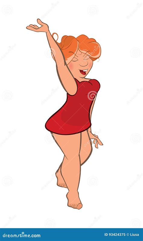 Illustration Of A Cute Woman Cartoon Character Stock Vector Illustration Of Holidays Human