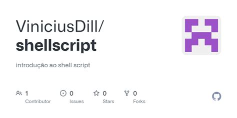 Github Viniciusdill Shellscript Introdu O Ao Shell Script