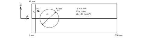 Schematic Of The Computational Domain For The Shock Bubble Interaction