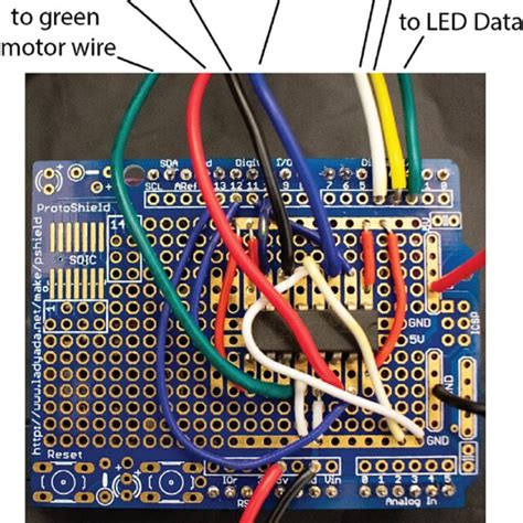 Wiring For Led Array Microscope Photograph Shows The Led Array And