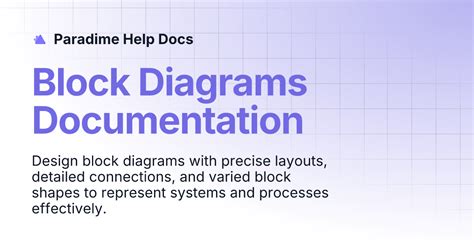 Block Diagrams Paradime Help Docs