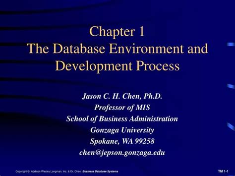 Ppt Chapter 1 The Database Environment And Development Process Powerpoint Presentation Id