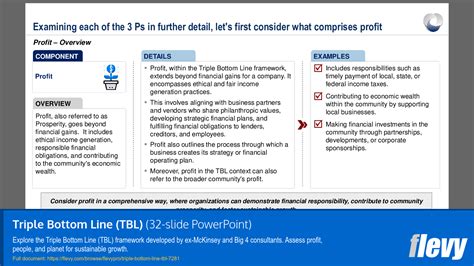 Understanding Profit In The Triple Bottom Line Framework Ppt Slide