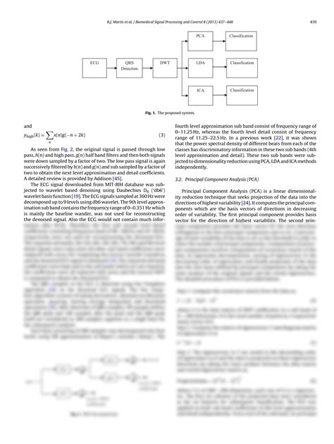 Solution 2013 377 Ecg Beat Classification Using Pca Lda Ica And Discrete Wavelet Transform