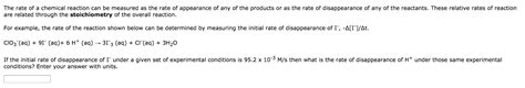 Solved The Rate Of A Chemical Reaction Can Be Measured As Chegg
