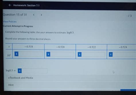 Solved F Homework Section 7 1 Question 15 Of 31 13 View