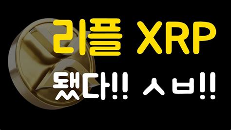 리플 이제 안심할 수 있습니다 하 힘들었다 Youtube