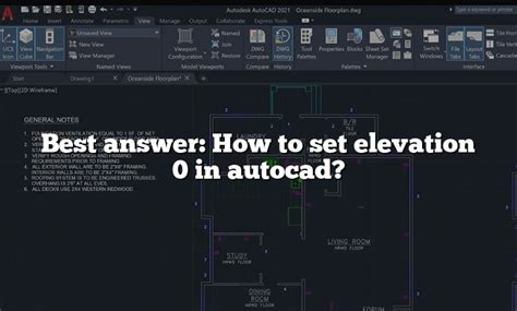 Best Answer How To Set Elevation 0 In Autocad