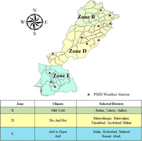 Map Displaying Spatial Distribution Of Pakistan Meteorological Download Scientific Diagram