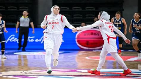 دختران بسکتبال ایران سومین پیروزی خود را کسب کرد بهترین بازیکن انتخاب شد