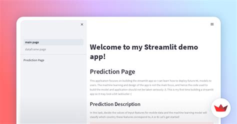 Main Page Streamlit
