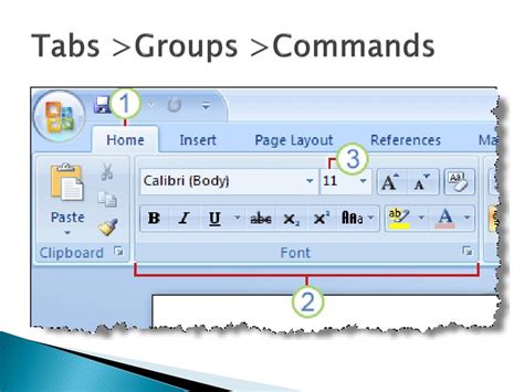 Ppt Microsoft Word 2007 Powerpoint Presentation Free Download Id1034525