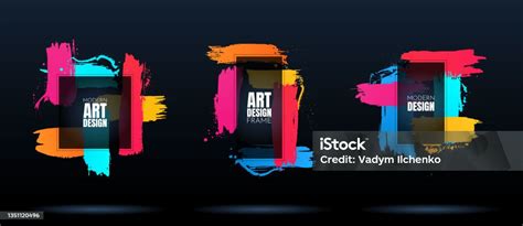 텍스트에 대한 벡터 프레임입니다 현대 미술 그래픽 다이나믹 프레임 세련된 기하학적 블랙 배경 디자인 이벤트 초대 기프트 카드