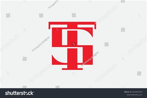 St Initial Letters Elegant Logo Modern Stock Vector Royalty Free 2222917479 Shutterstock