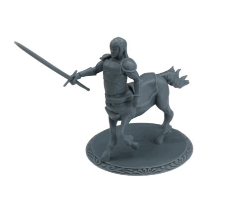 Centaur Male Warrior Miniature For Rpg Dandd Fantasy Tabletop Gaming